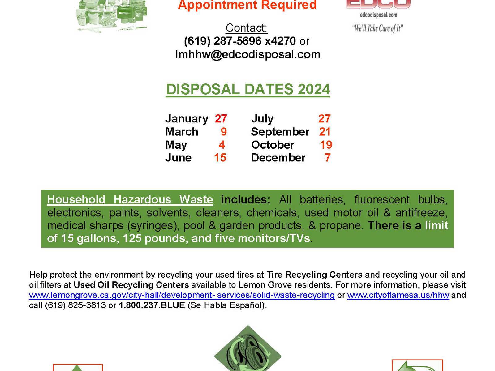 Trash & Recycling | Lemon Grove