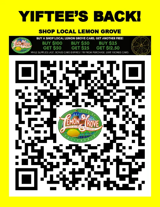 Yiftee is Back! | City of Lemon Grove